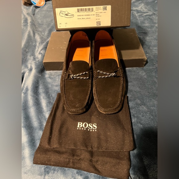 Hugo Boss | Shoes | Black Hugo Boss Suede Shoes | Poshmark
